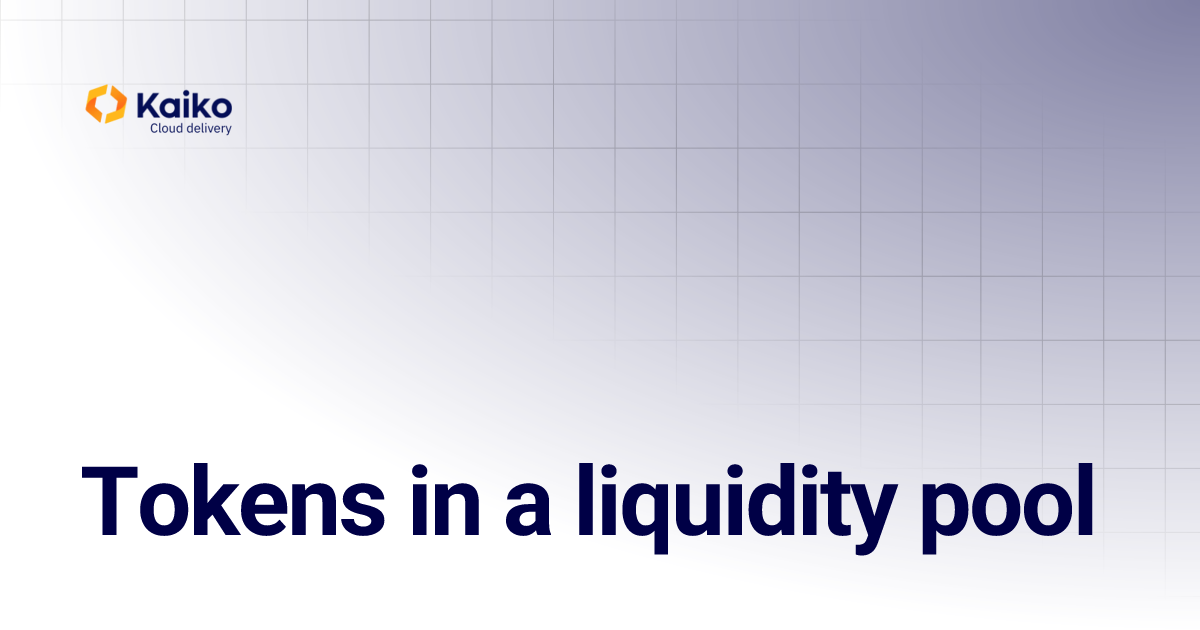 Tokens in a liquidity pool | Developer Hub