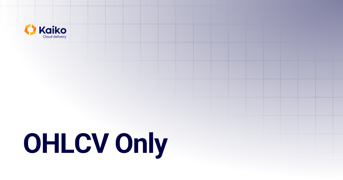 OHLCV Only | Developer Hub