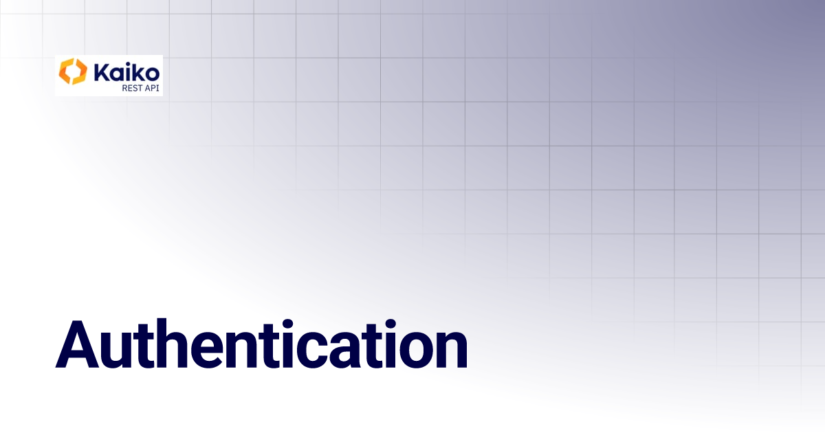 Authentication | Developer Hub
