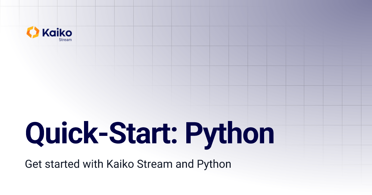 Quick-Start: Python | Developer Hub